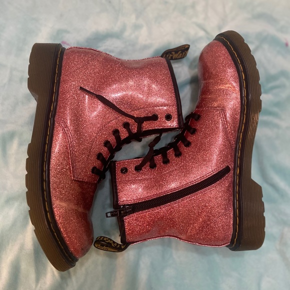 Dr. Martens | Shoes | Doc Marten Boots Pink Glitter Dr Martens | Poshmark